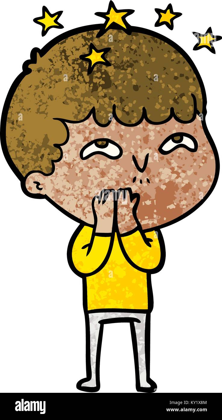cartoon amazed boy Stock Vector Image & Art - Alamy