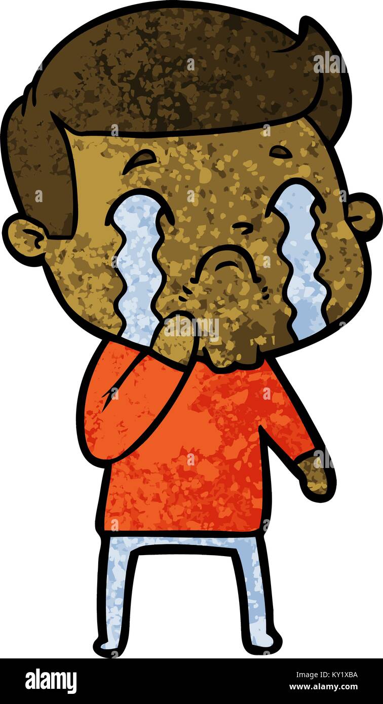 cartoon man crying Stock Vector Image & Art - Alamy