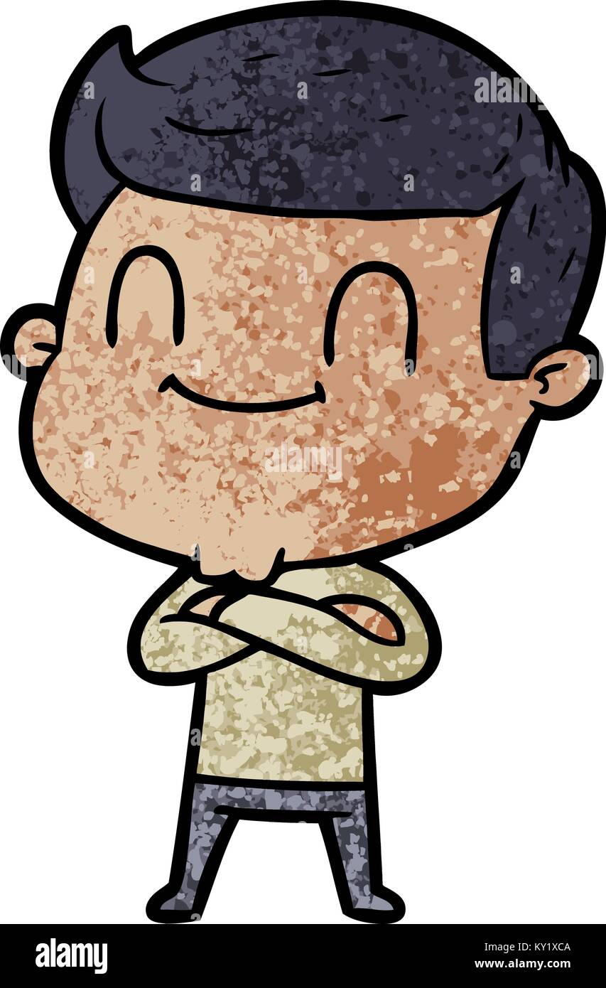 cartoon friendly man Stock Vector Image & Art - Alamy