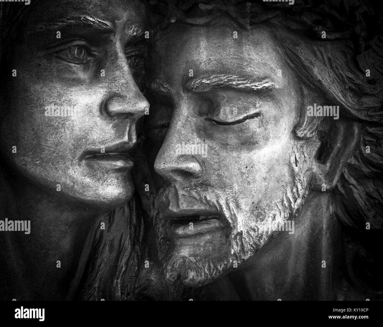 Mary holding jesus Black and White Stock Photos & Images - Alamy