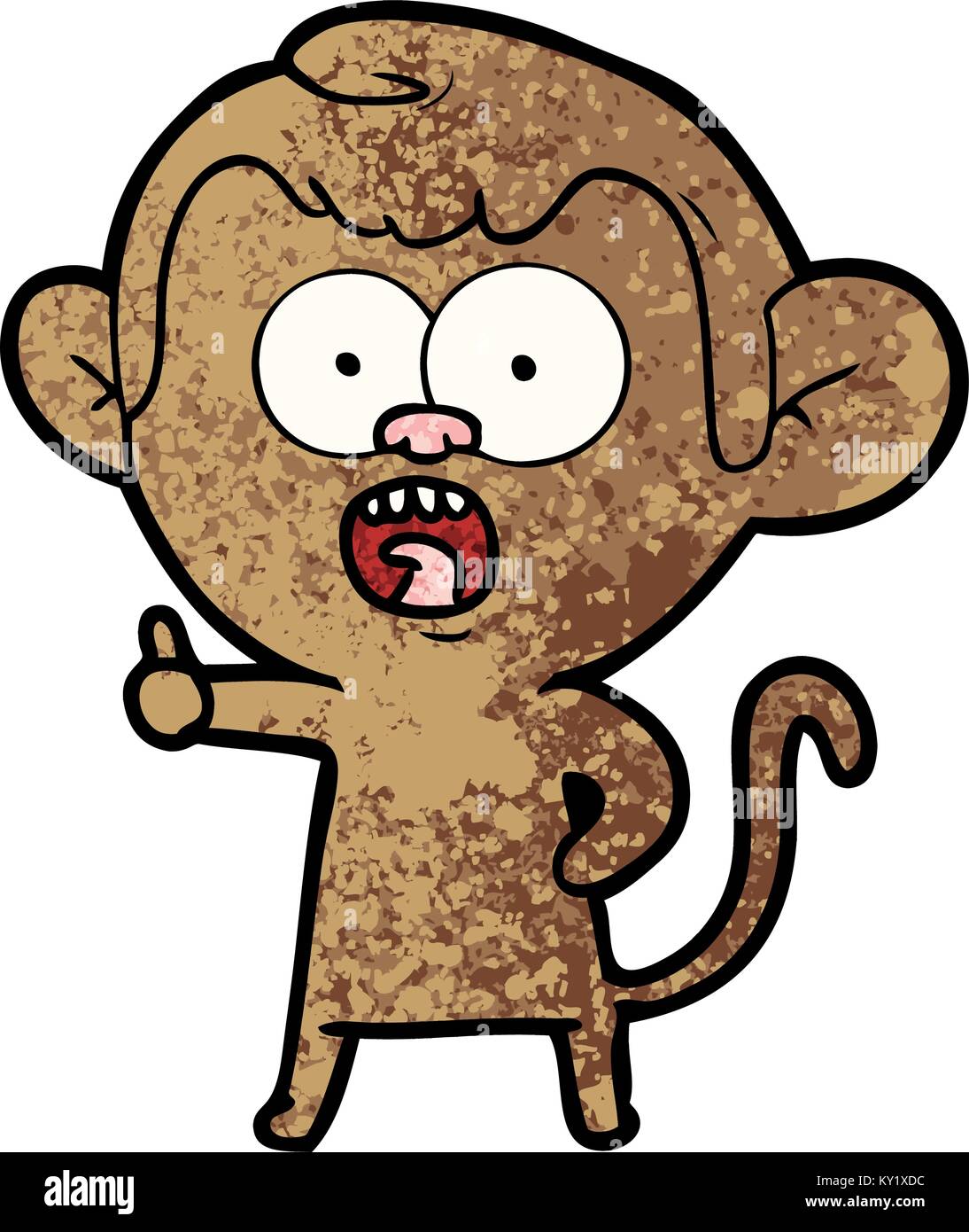 cartoon shocked monkey Stock Vector Image & Art - Alamy