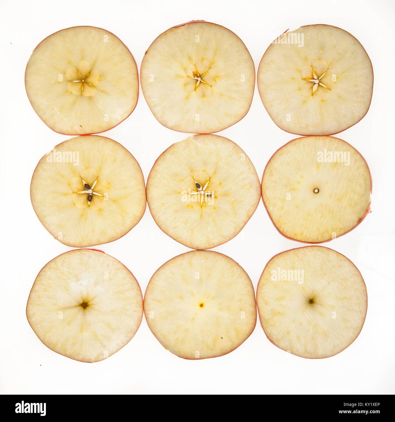 jonagold apple cut in slices Stock Photo - Alamy