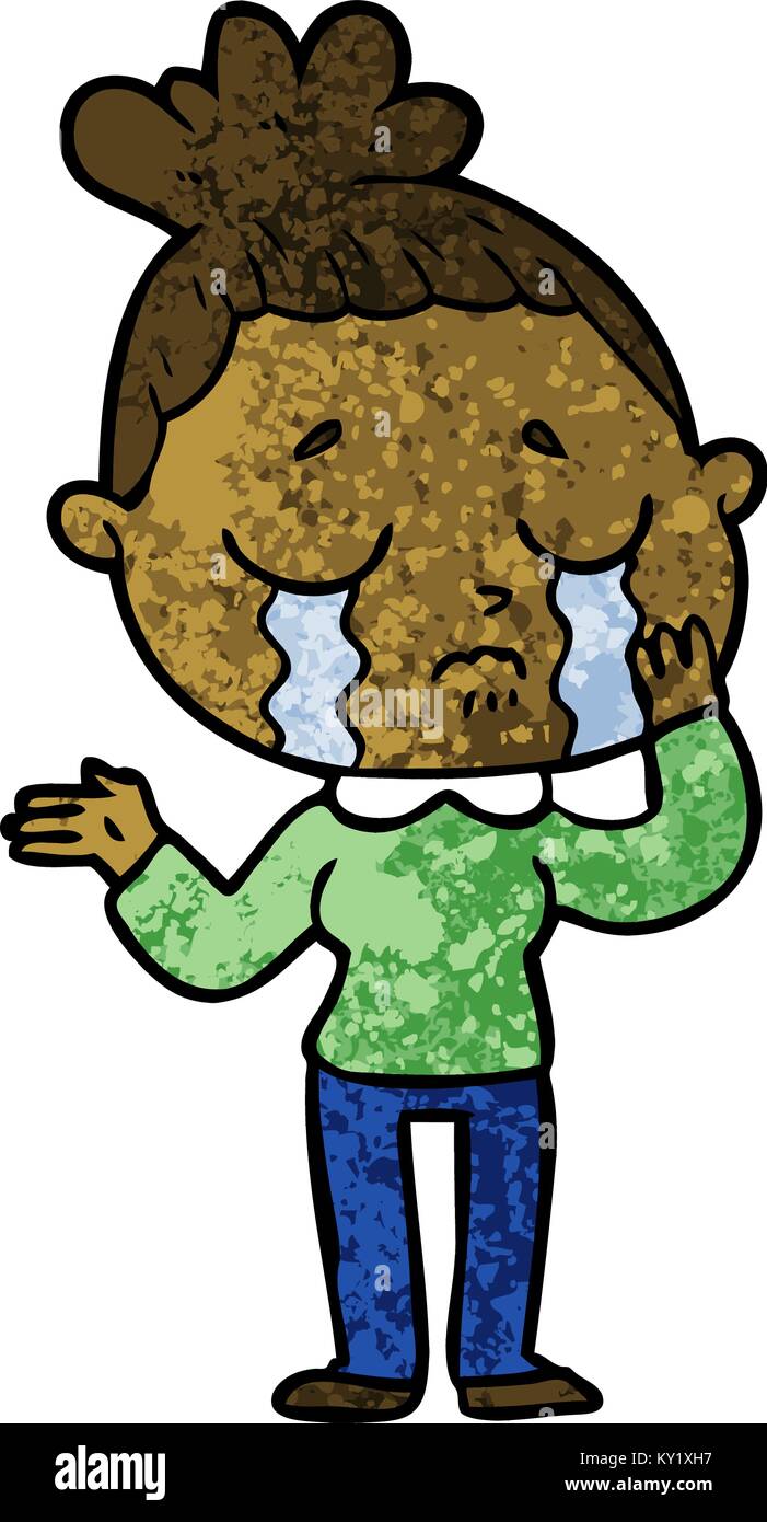 cartoon crying woman Stock Vector Image & Art - Alamy