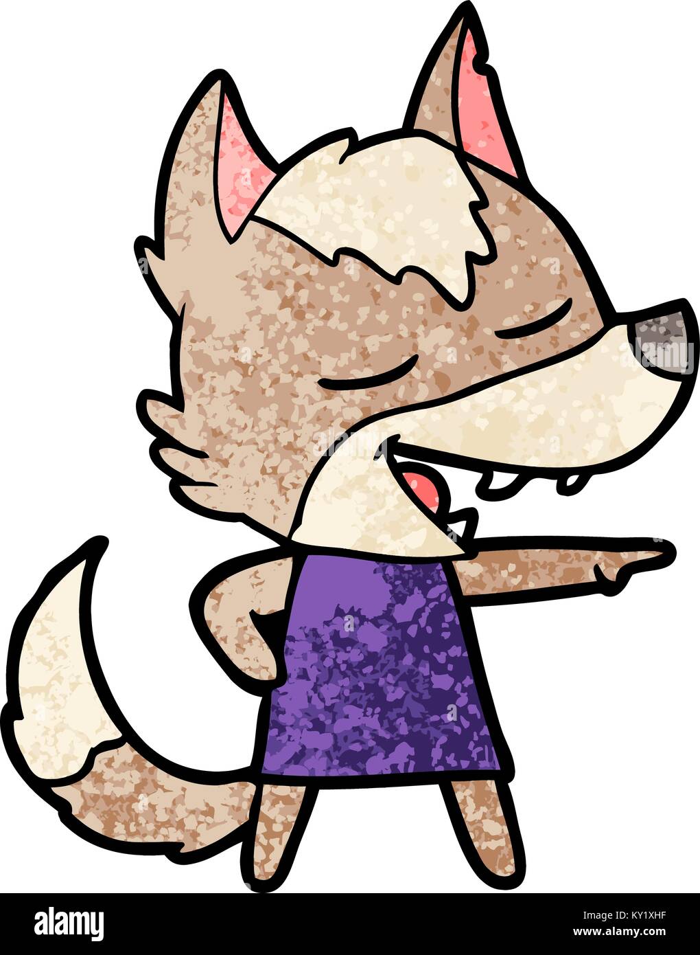 cartoon wolf laughing Stock Vector Image & Art - Alamy