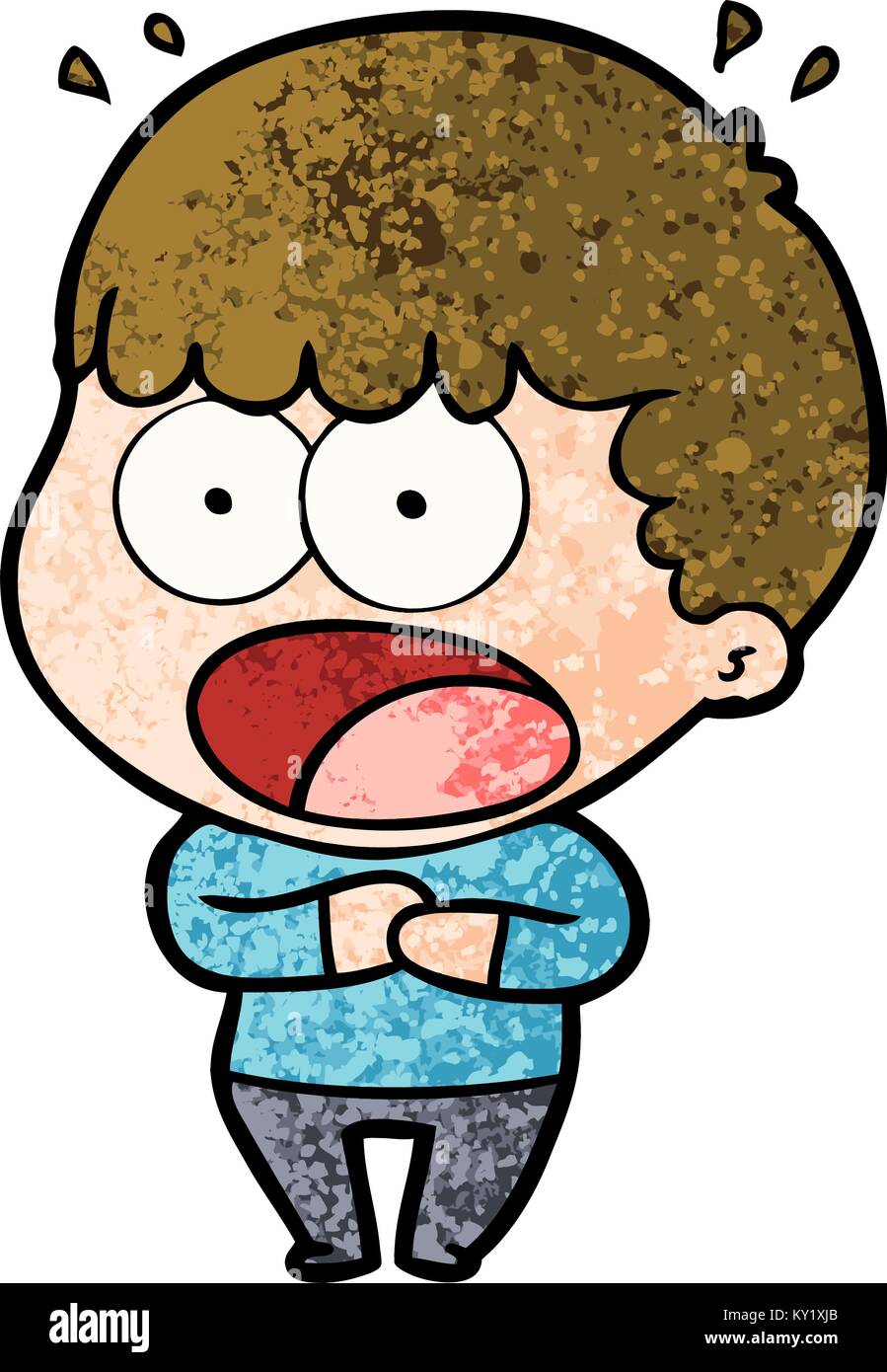 cartoon shocked man Stock Vector Image & Art - Alamy