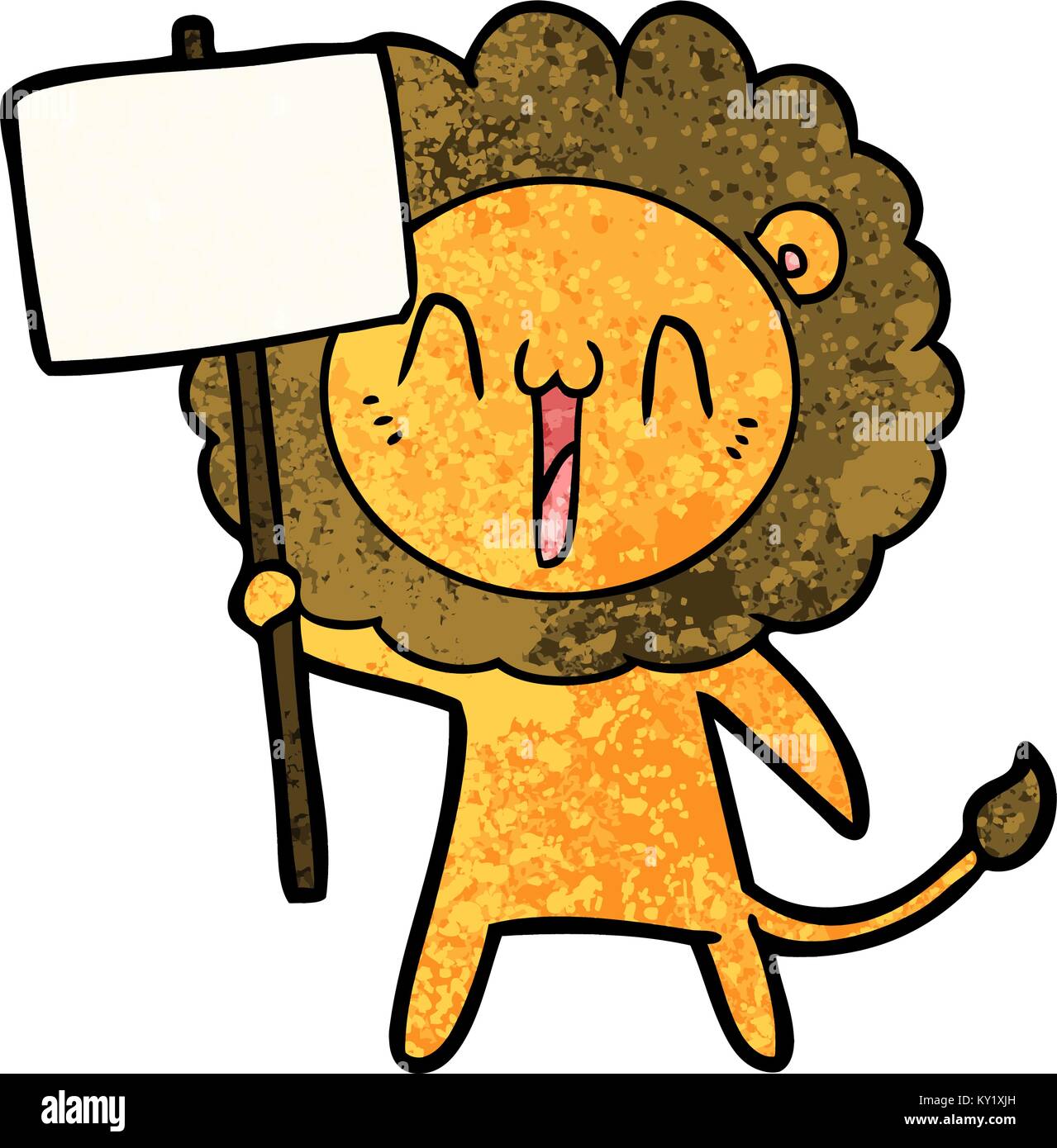 happy cartoon lion Stock Vector Image & Art - Alamy