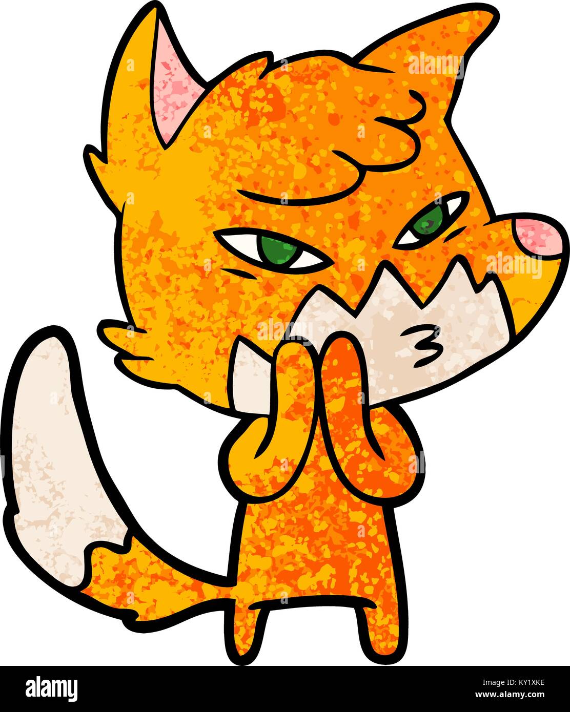 clever cartoon fox Stock Vector Image & Art - Alamy