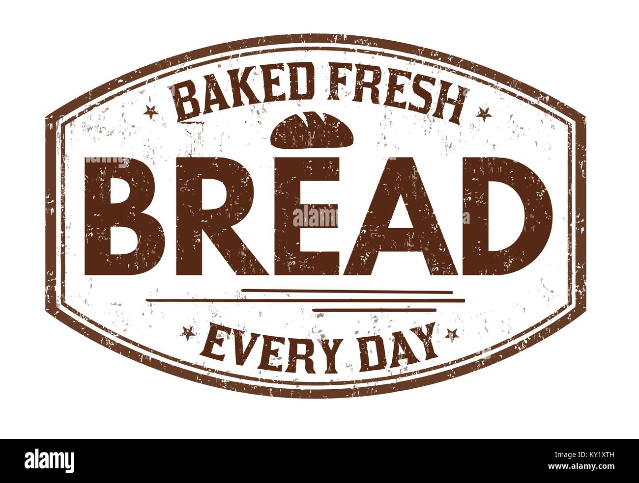 Bread grunge rubber stamp on white background, vector illustration ...