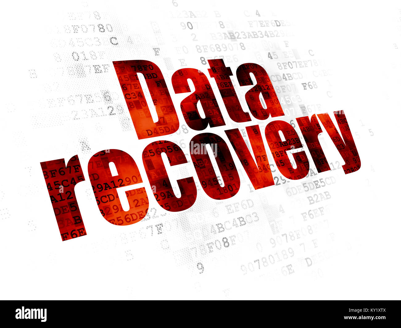 Information concept: Data Recovery on Digital background Stock Photo ...