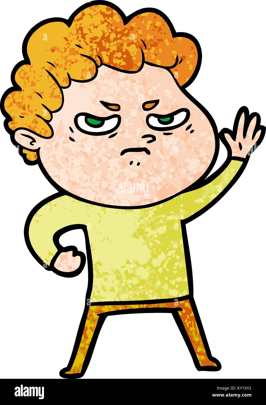 cartoon angry man Stock Vector Image & Art - Alamy