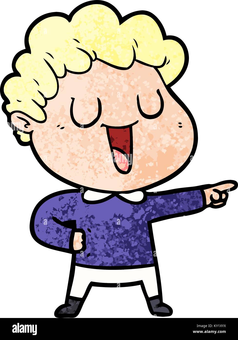 laughing cartoon man pointing Stock Vector Image & Art - Alamy