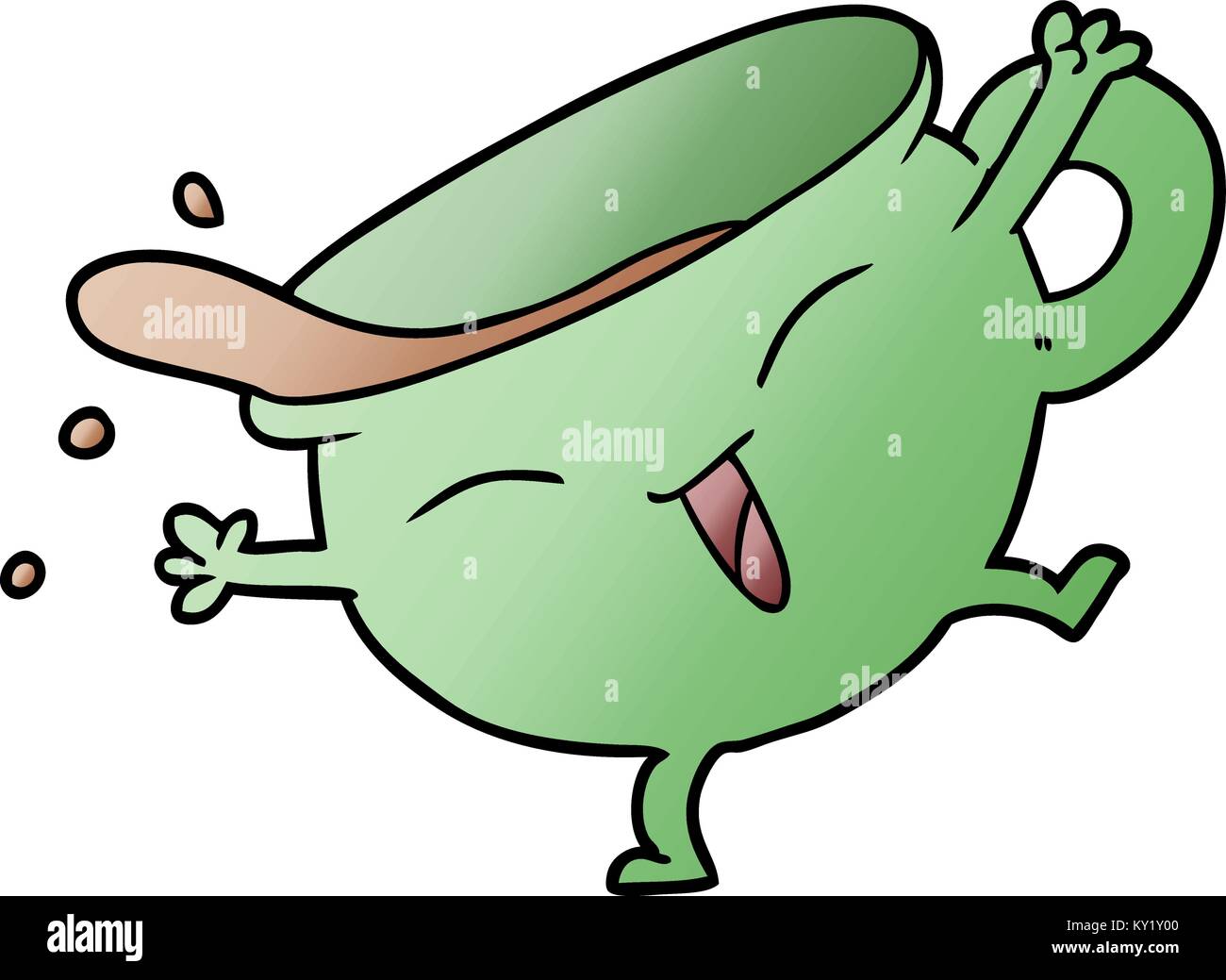 cartoon teacup dancing Stock Vector Image & Art - Alamy