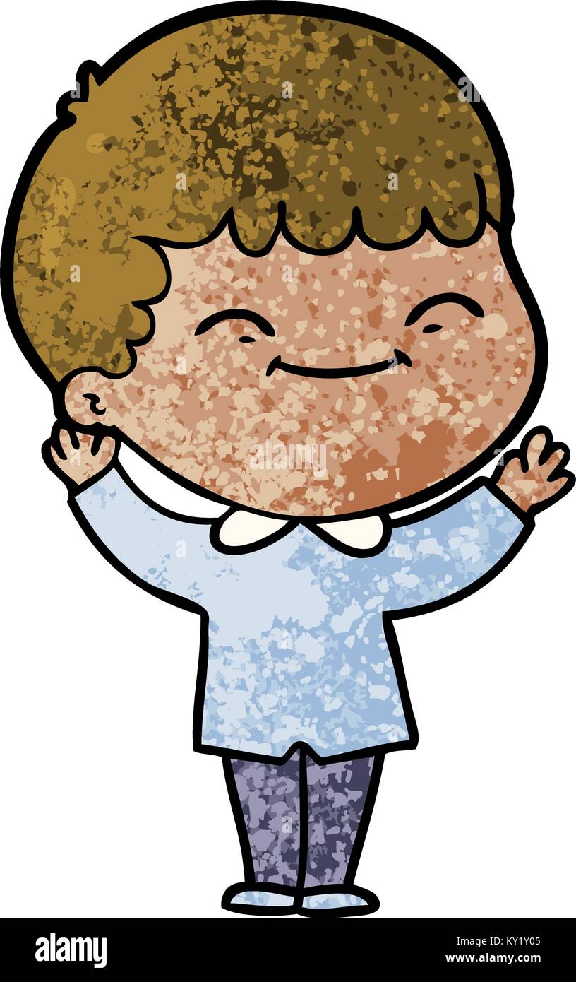 cartoon happy boy Stock Vector Image & Art - Alamy