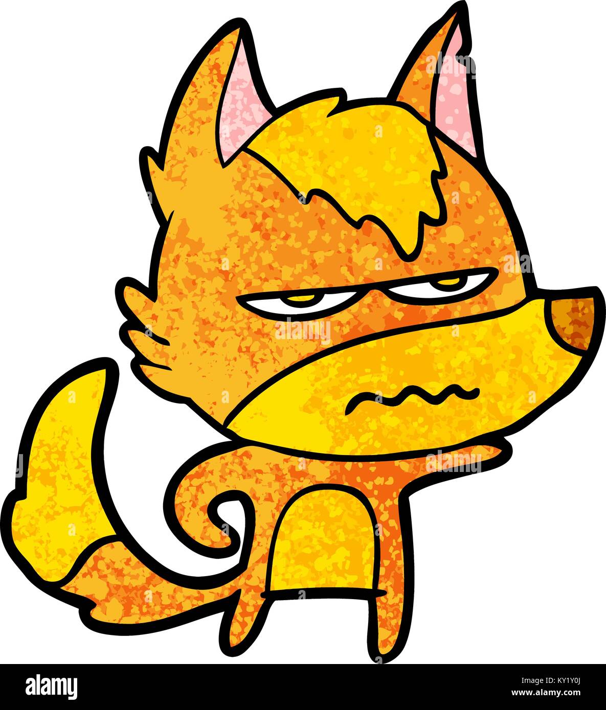 angry fox cartoon character Stock Vector Image & Art - Alamy