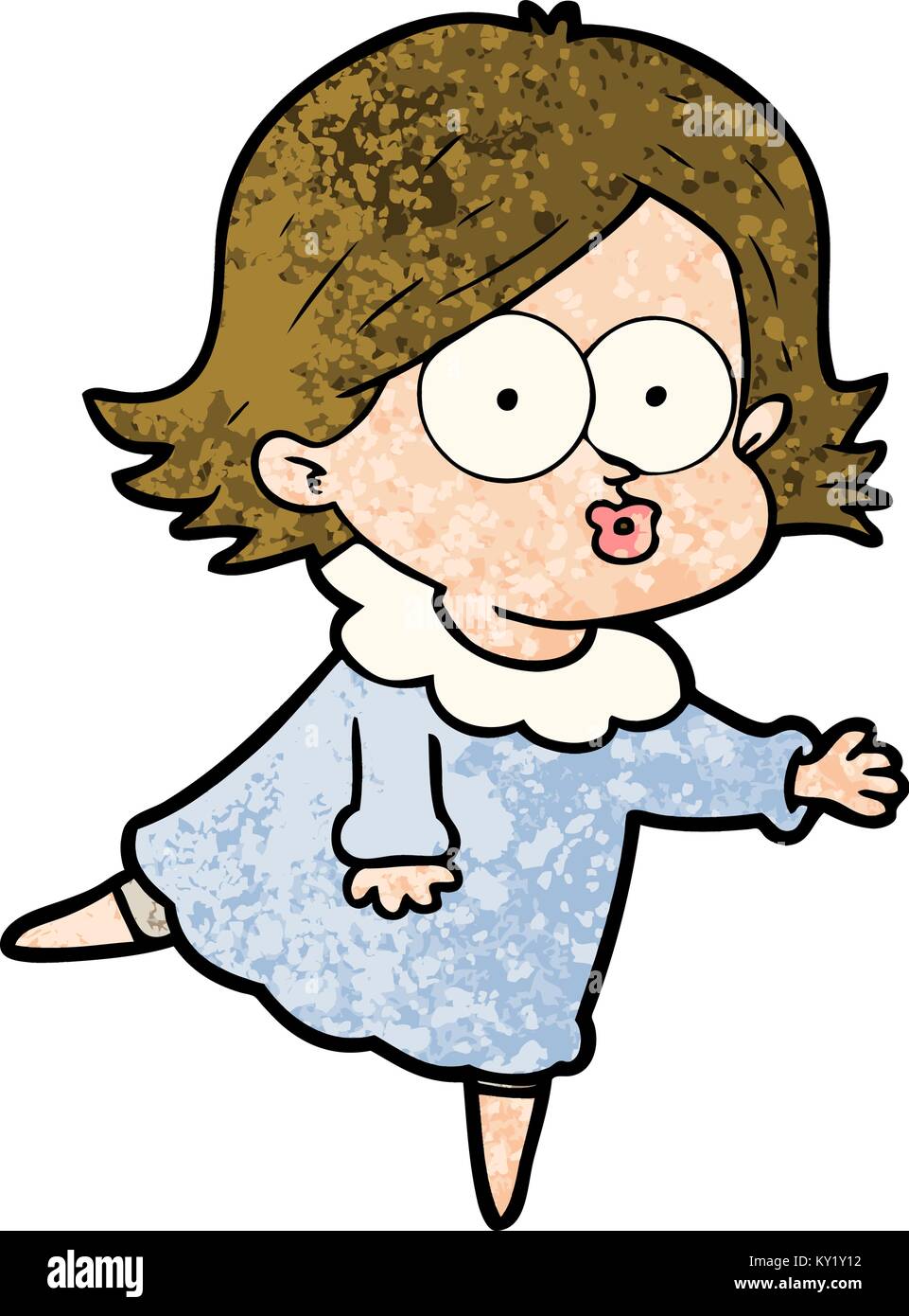 cartoon girl pouting Stock Vector Image & Art - Alamy