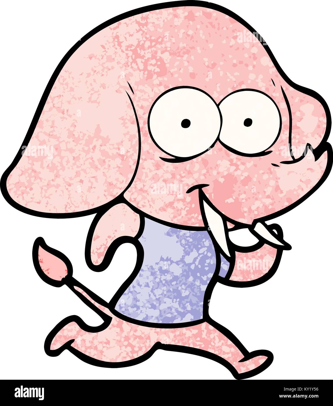 happy cartoon elephant Stock Vector Image & Art - Alamy