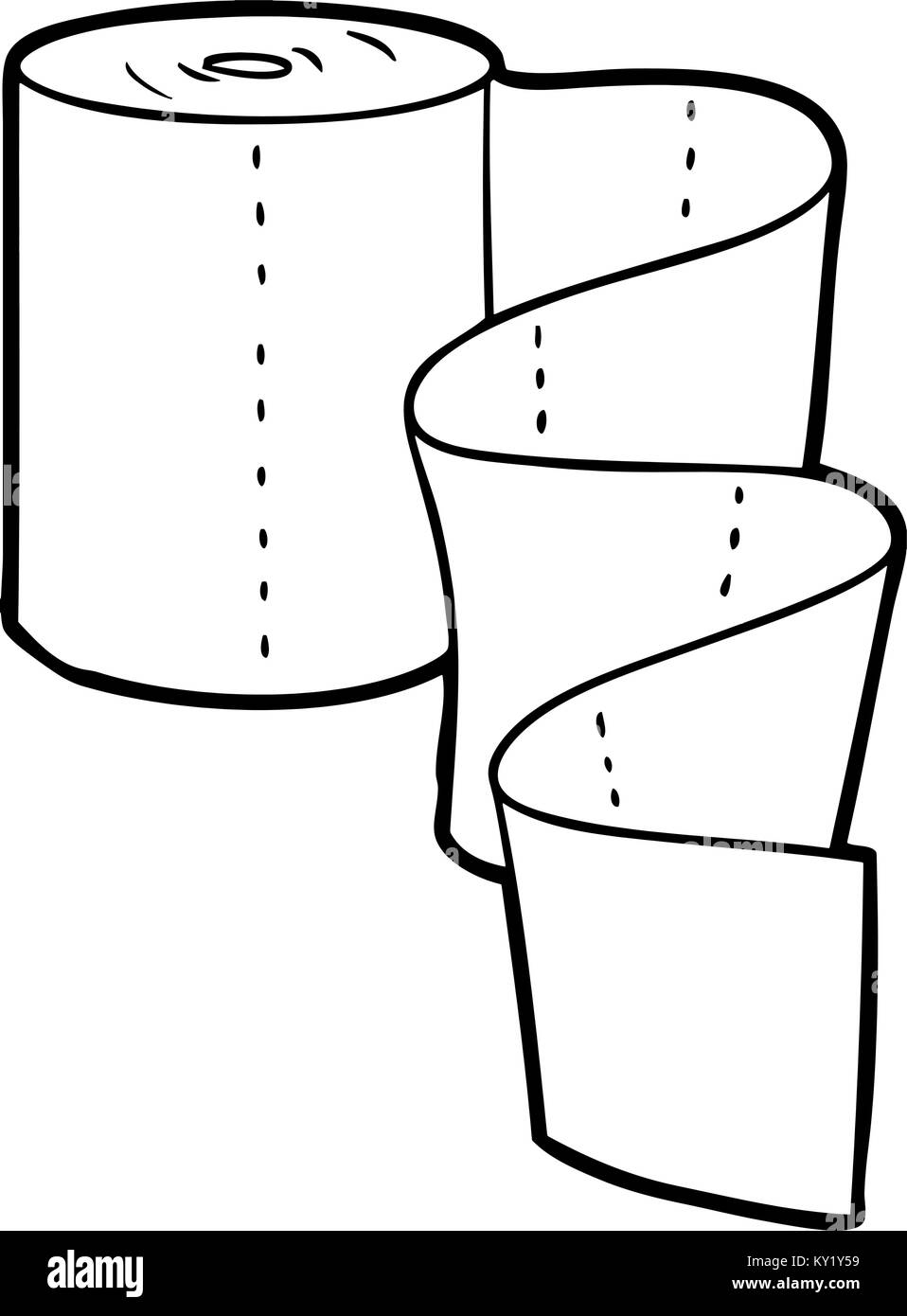 cartoon kitchen roll Stock Vector Image & Art - Alamy