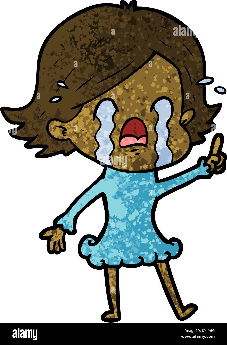 cartoon woman crying Stock Vector Image & Art - Alamy