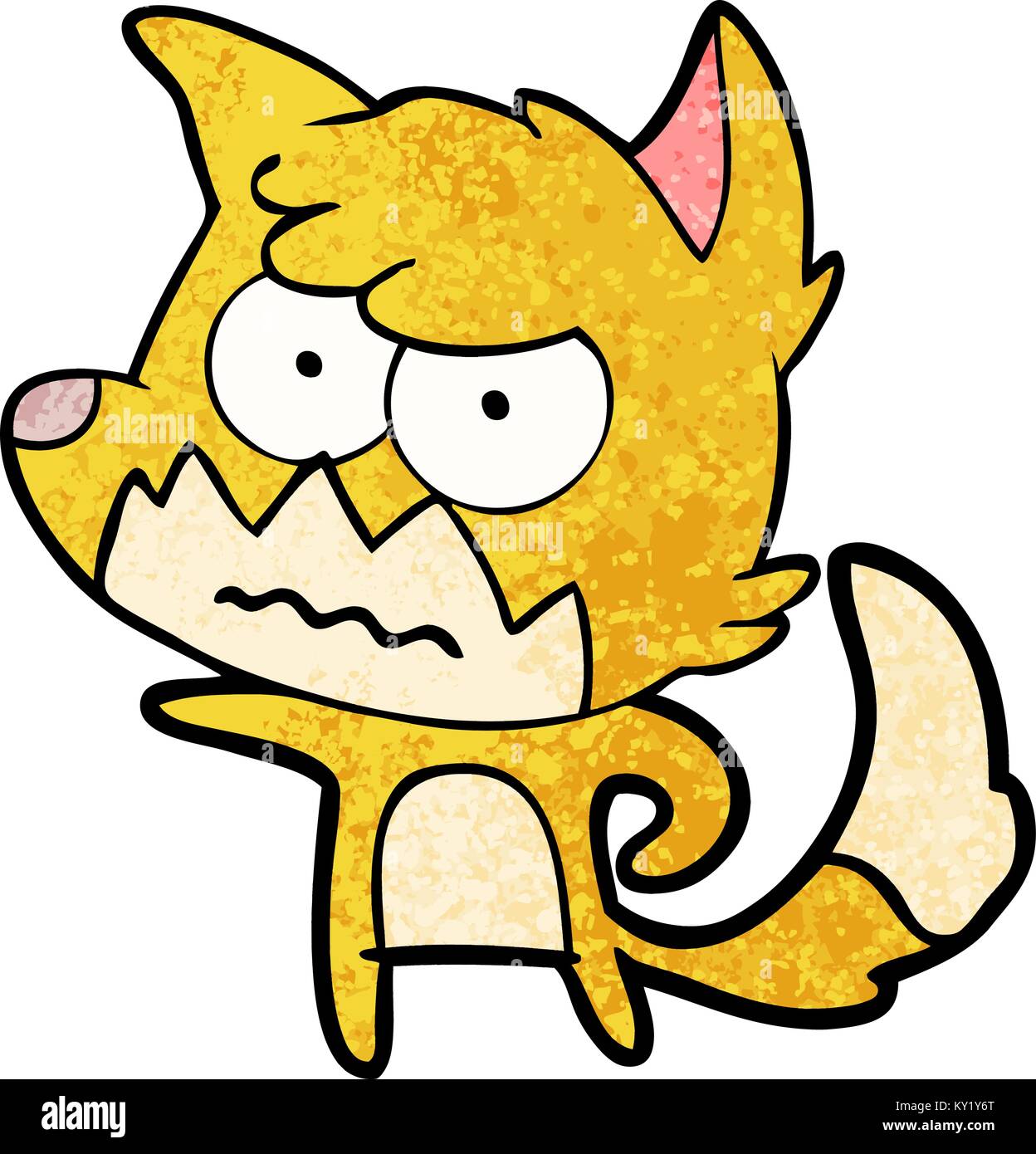 cartoon annoyed fox Stock Vector Image & Art - Alamy