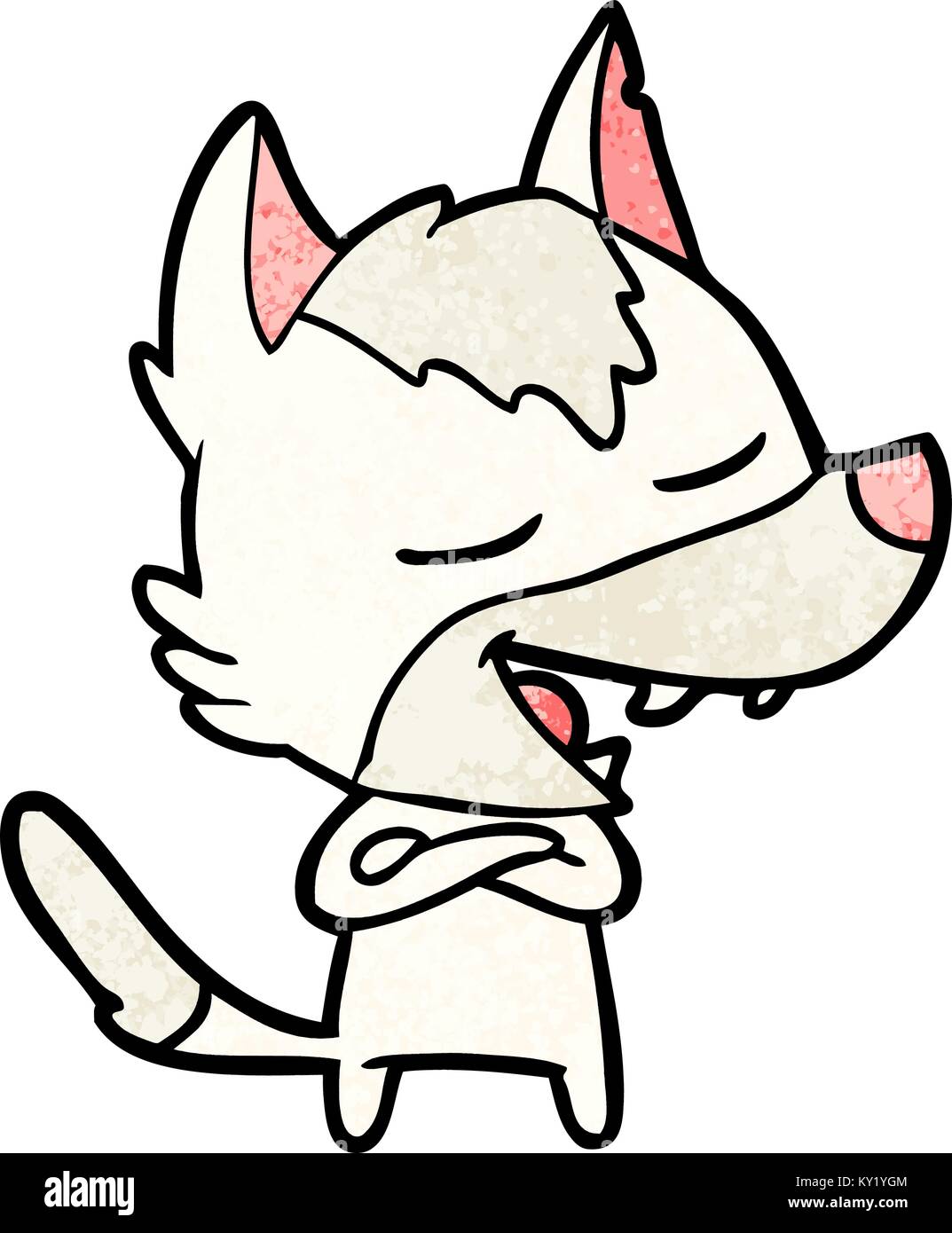 cartoon wolf laughing Stock Vector Image & Art - Alamy