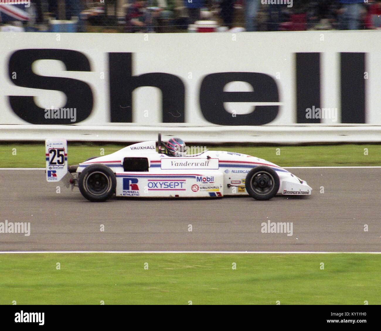 Nick Firestone in the Formula Vauxhall Lotus support race at the 1992 ...
