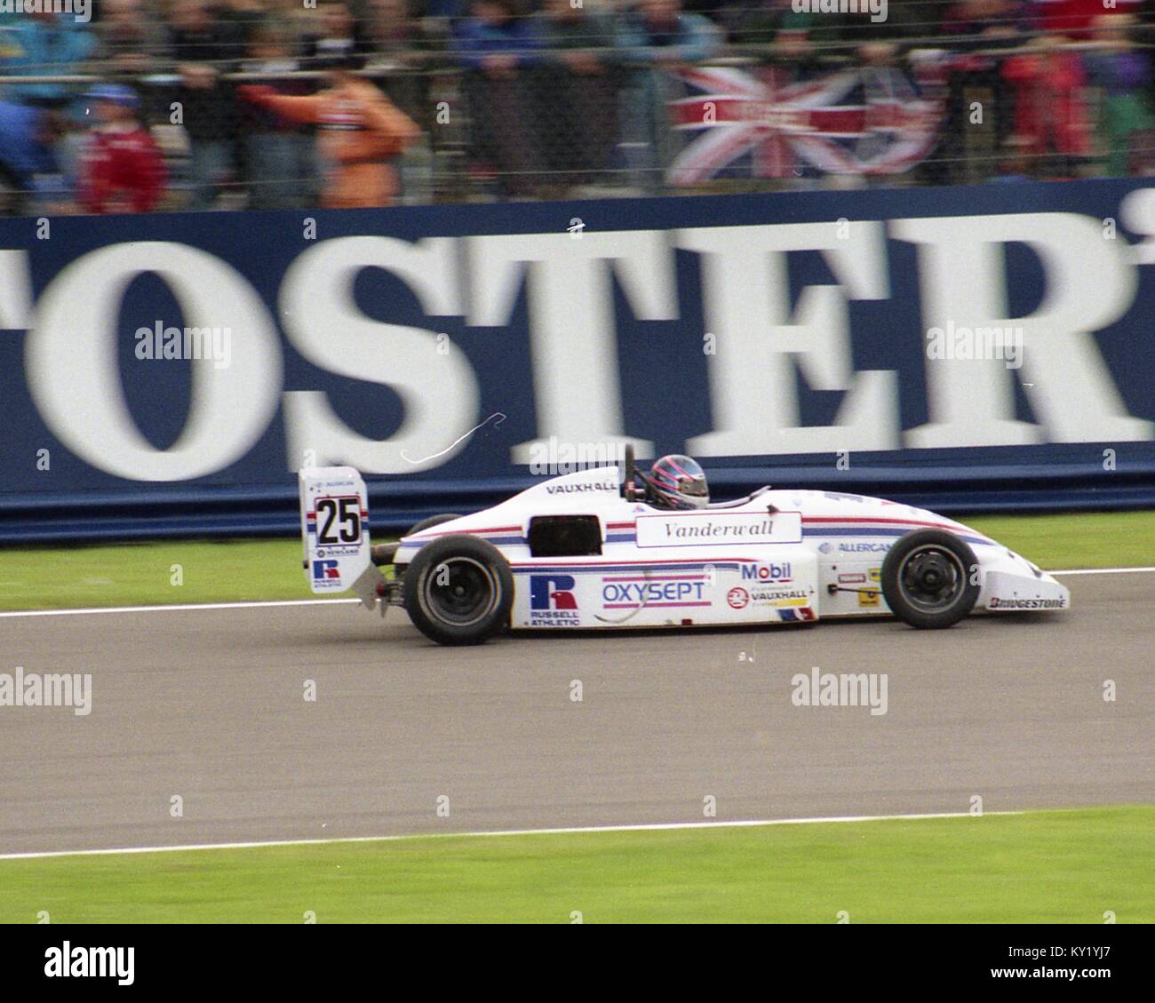 Nick Firestone in the Formula Vauxhall Lotus support race at the 1992 ...