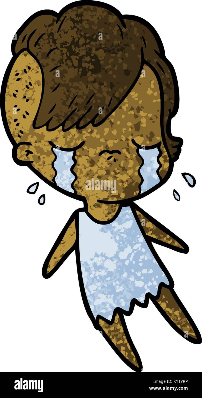 cartoon crying girl Stock Vector Image & Art - Alamy