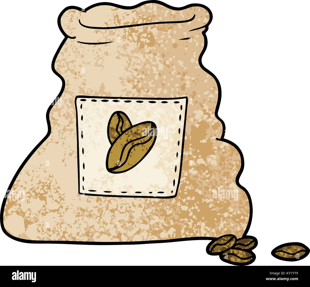 cartoon sack of coffee beans Stock Vector Image & Art - Alamy