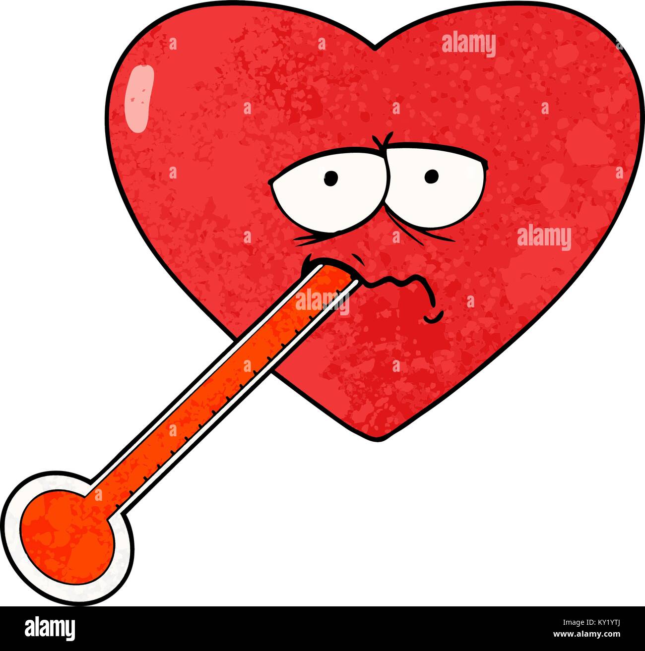 cartoon love sick heart Stock Vector Image & Art - Alamy