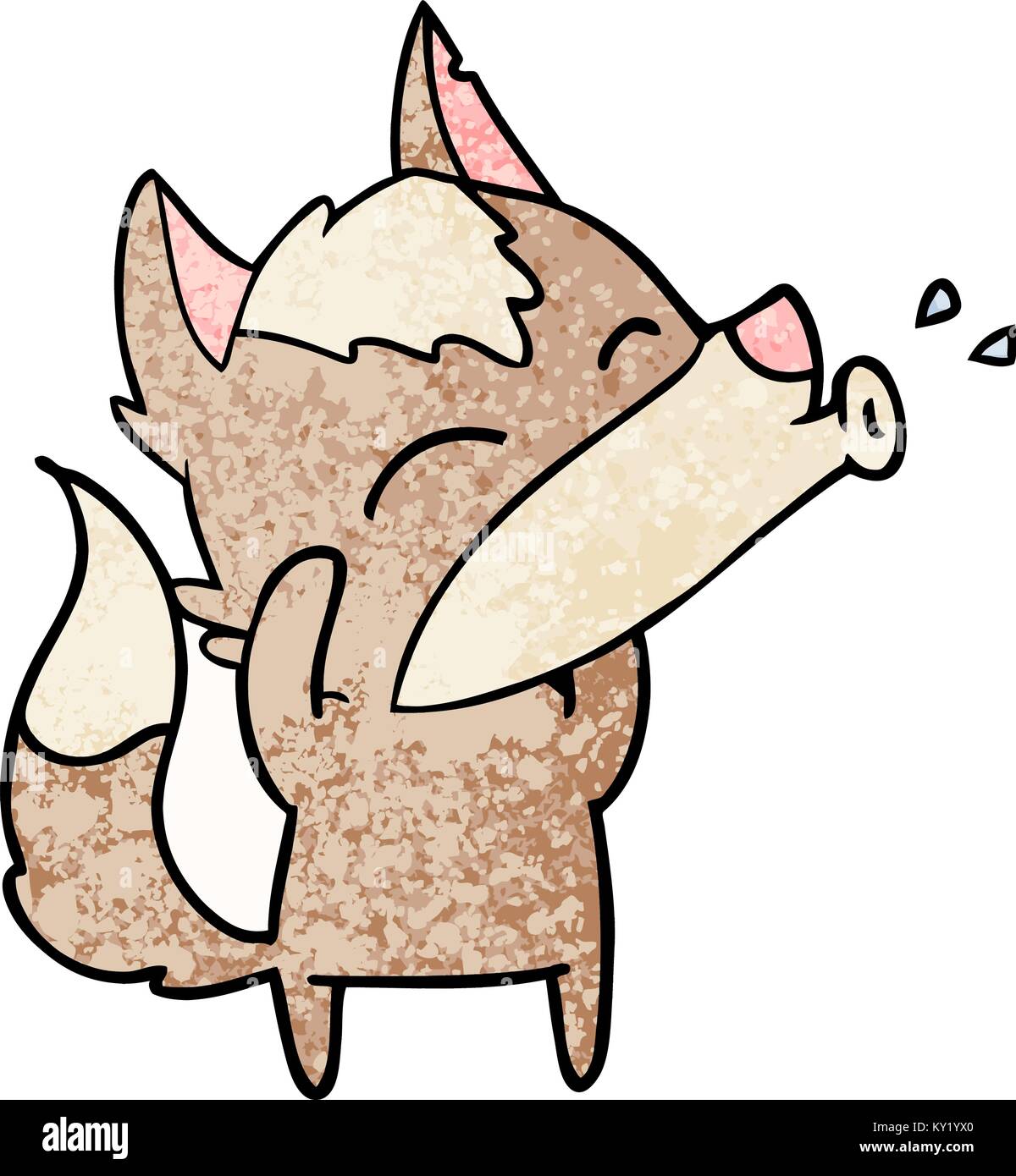 howling wolf cartoon Stock Vector Image & Art - Alamy