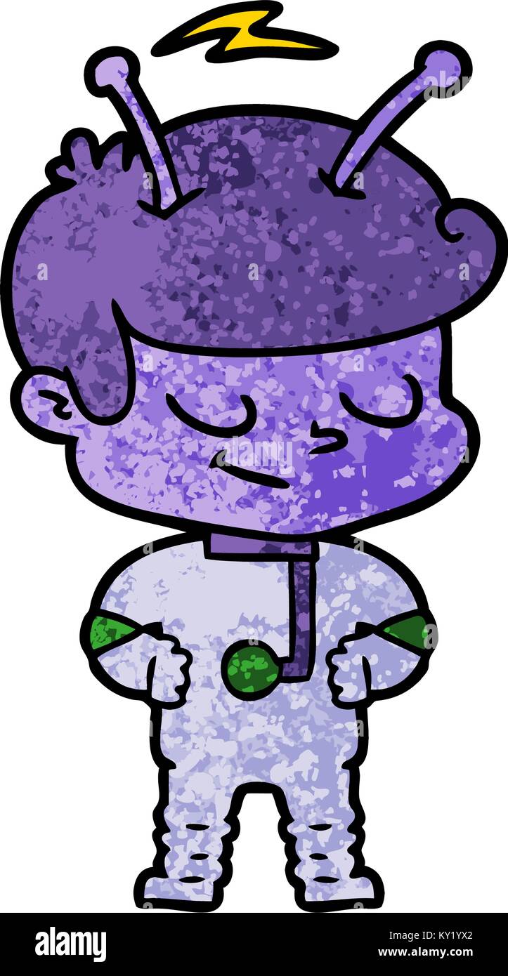 friendly cartoon spaceman Stock Vector Image & Art - Alamy
