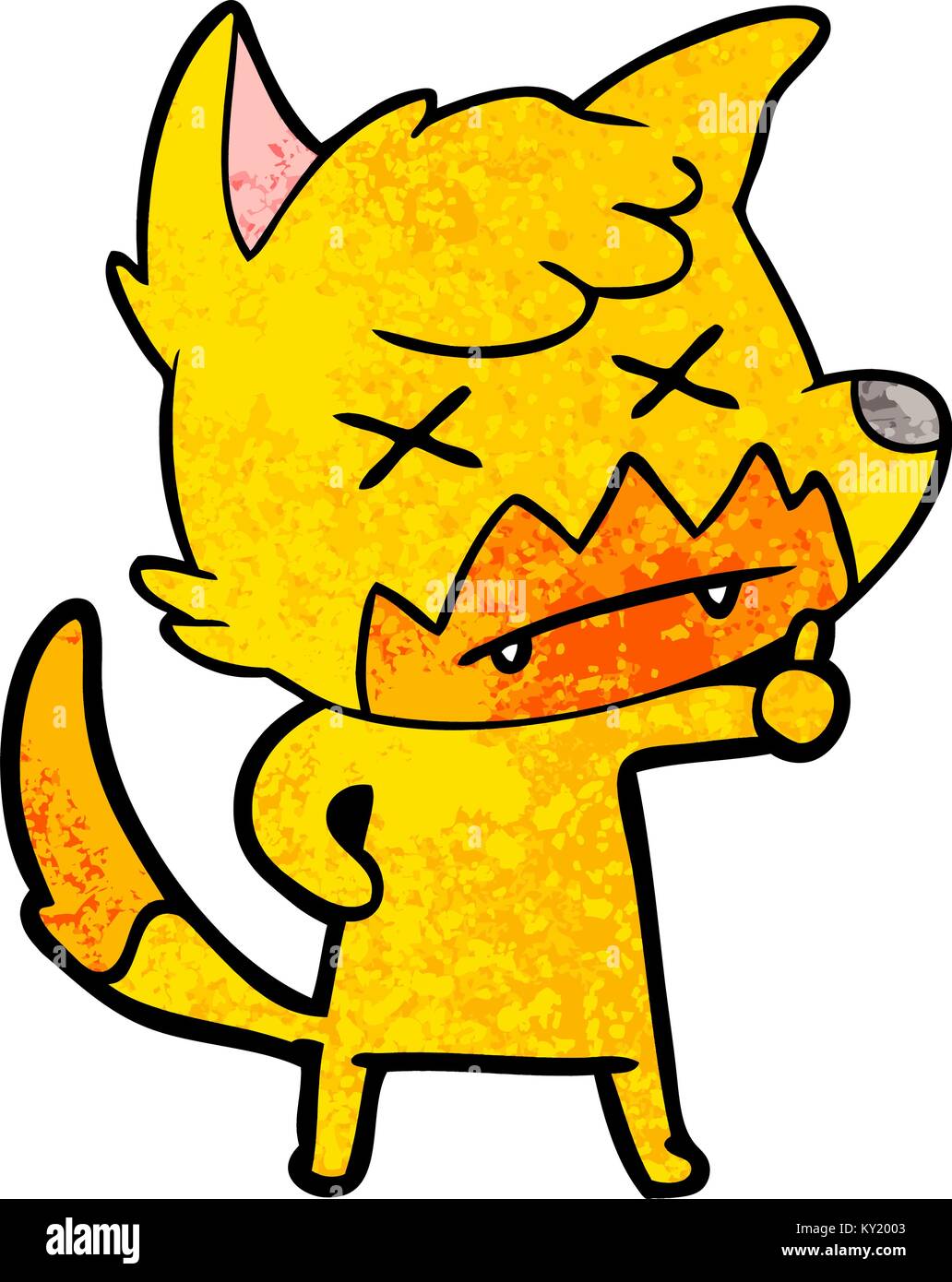 dead fox cartoon character Stock Vector Image & Art - Alamy