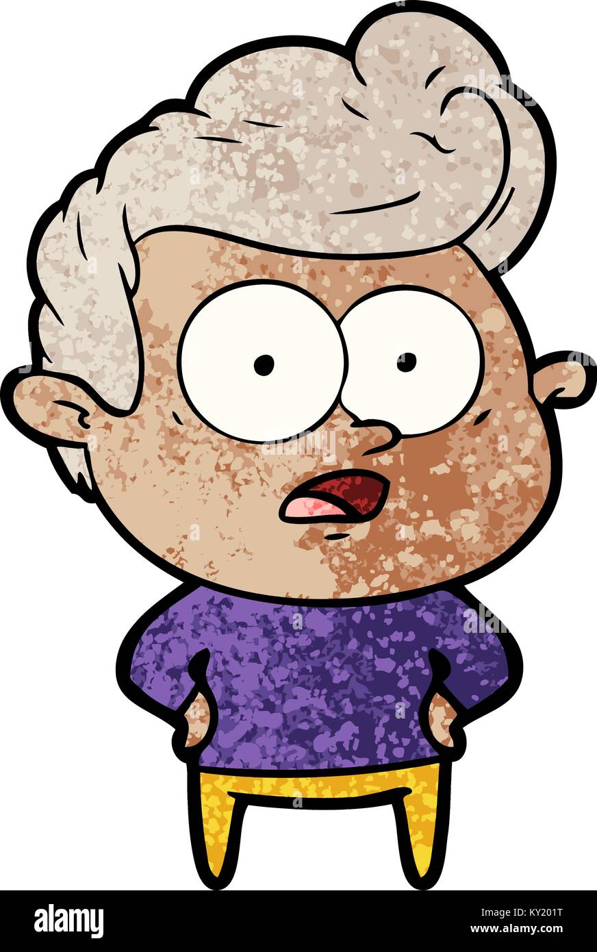 cartoon staring man Stock Vector Image & Art - Alamy