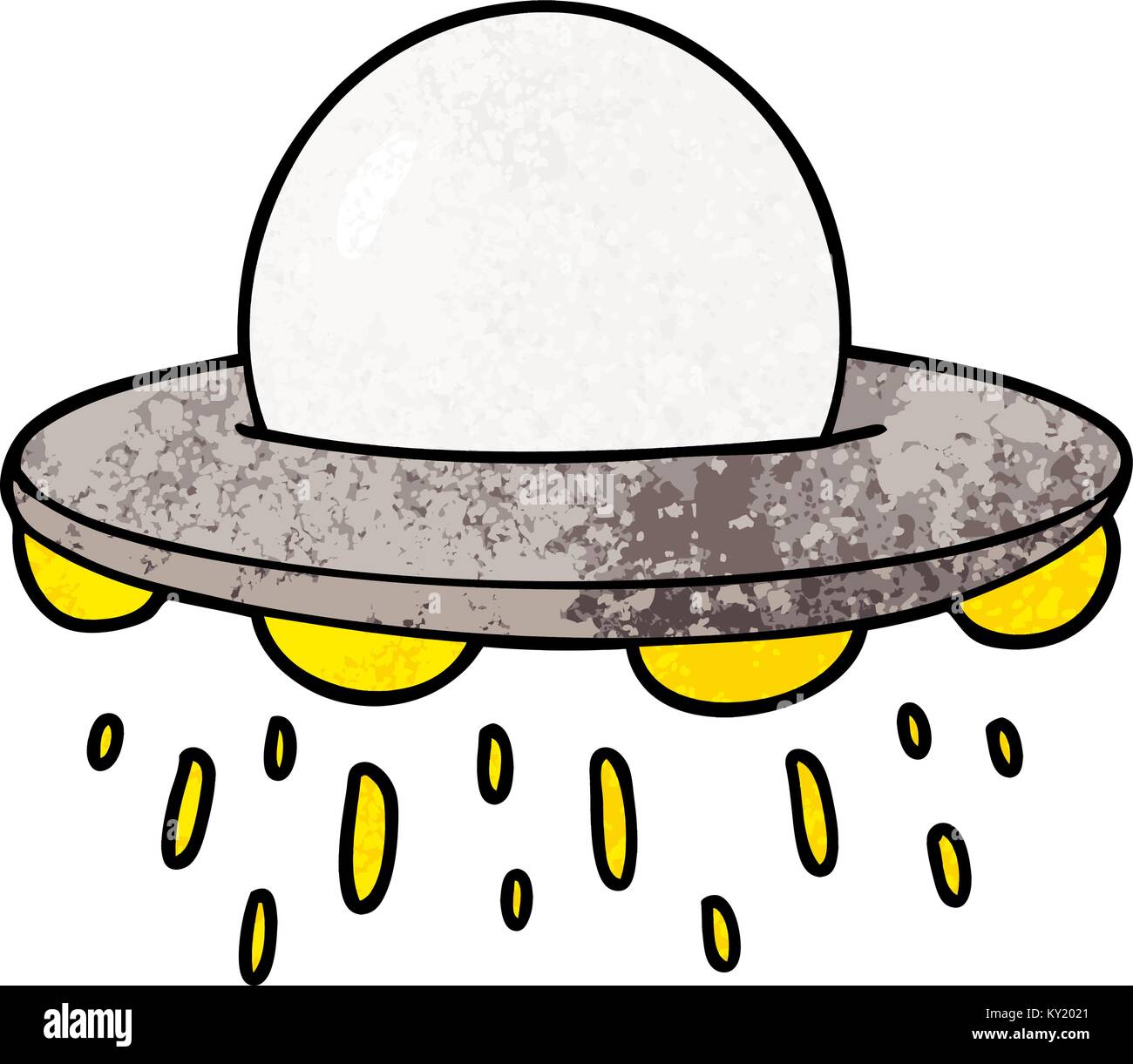 cartoon flying saucer Stock Vector Image & Art - Alamy