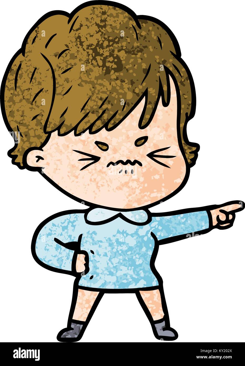 cartoon frustrated woman Stock Vector Image & Art - Alamy