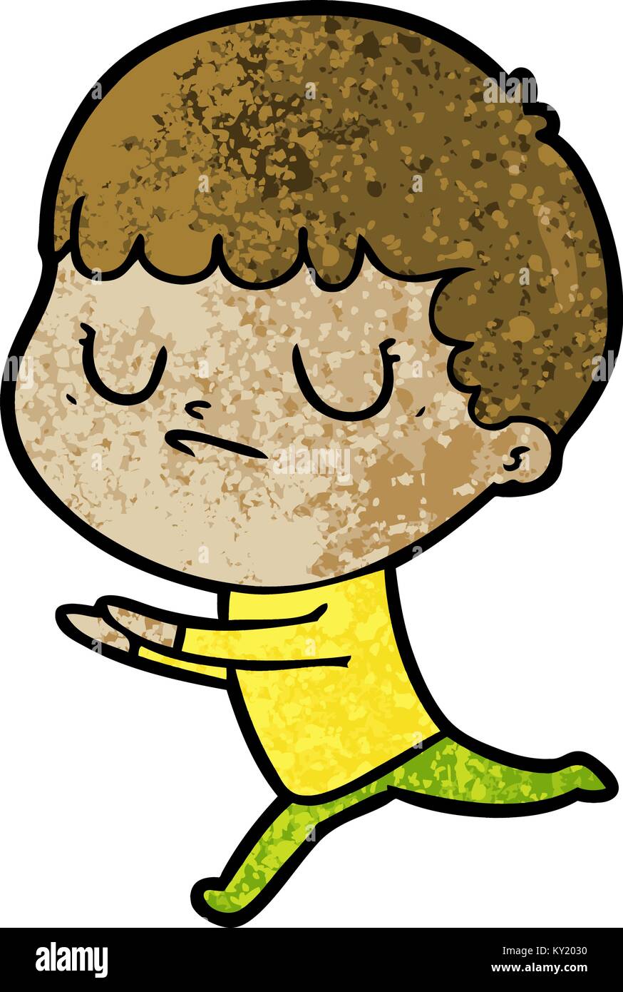 cartoon grumpy boy Stock Vector Image & Art - Alamy