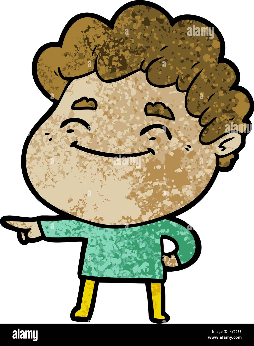 cartoon friendly man Stock Vector Image & Art - Alamy