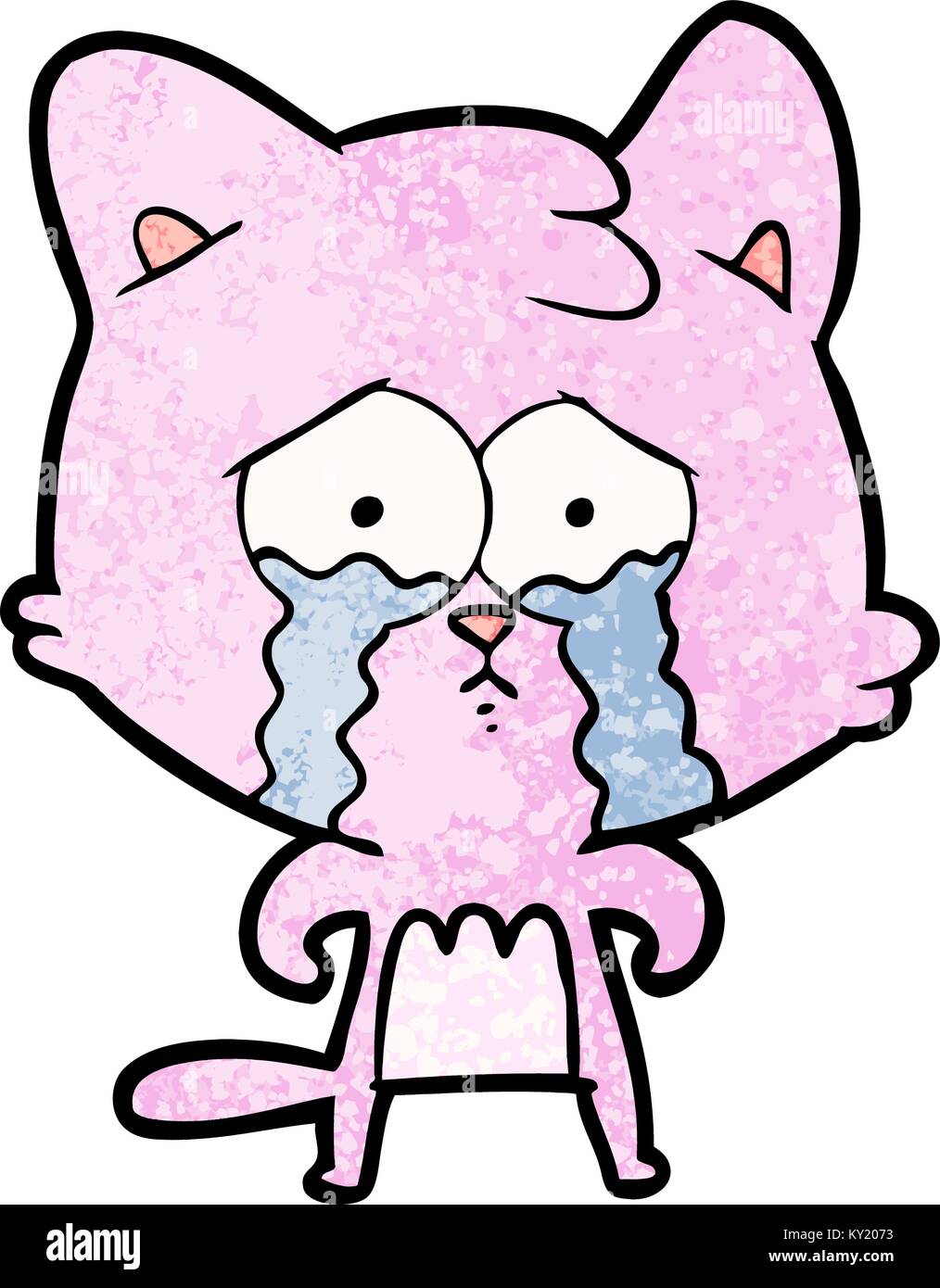 cartoon crying cat Stock Vector Image & Art - Alamy