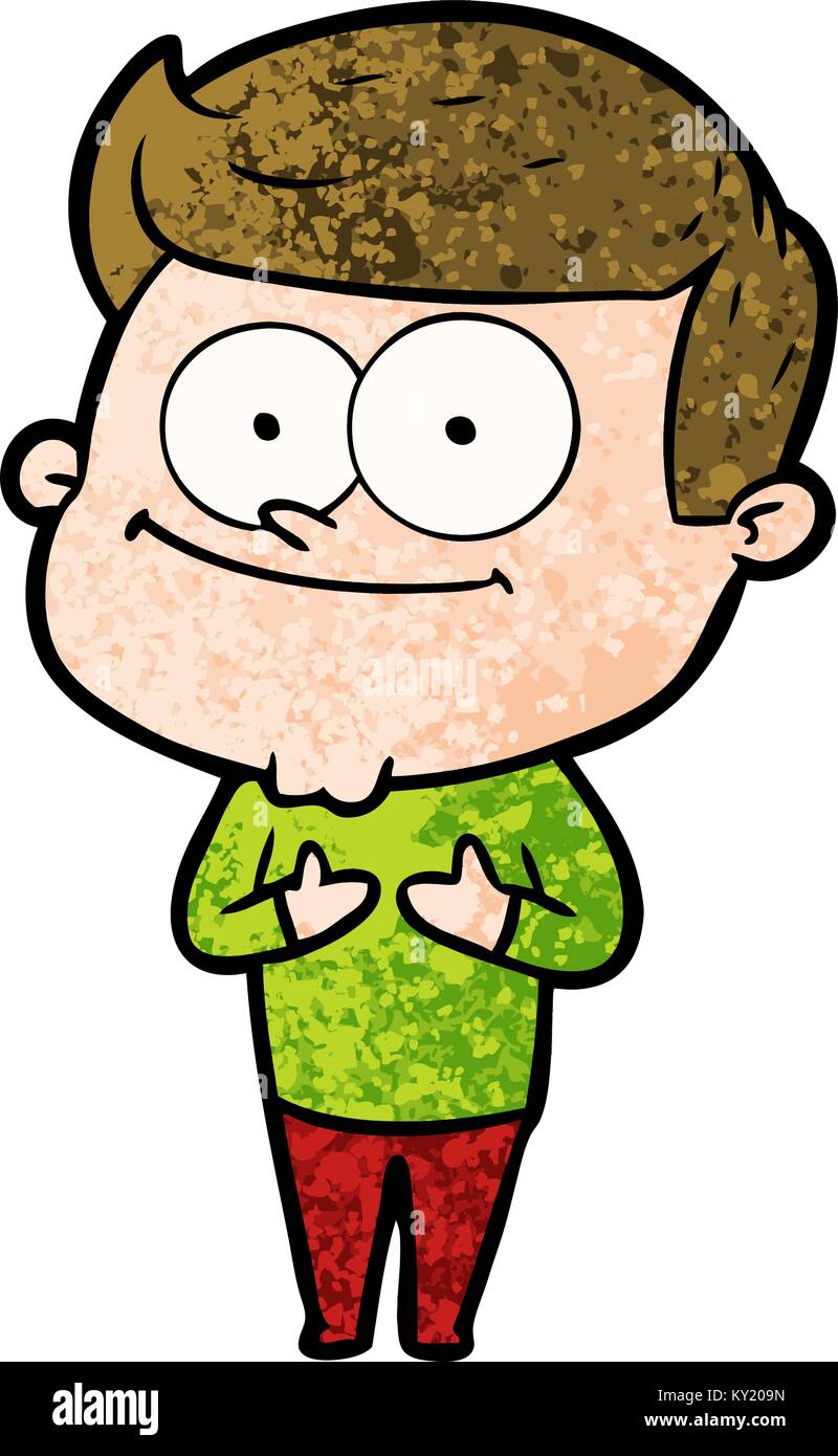 cartoon smiling man Stock Vector Image & Art - Alamy