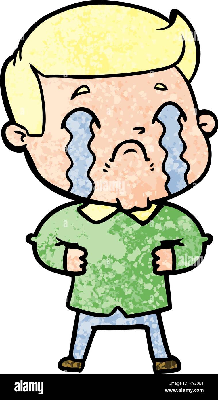 cartoon man crying Stock Vector Image & Art - Alamy