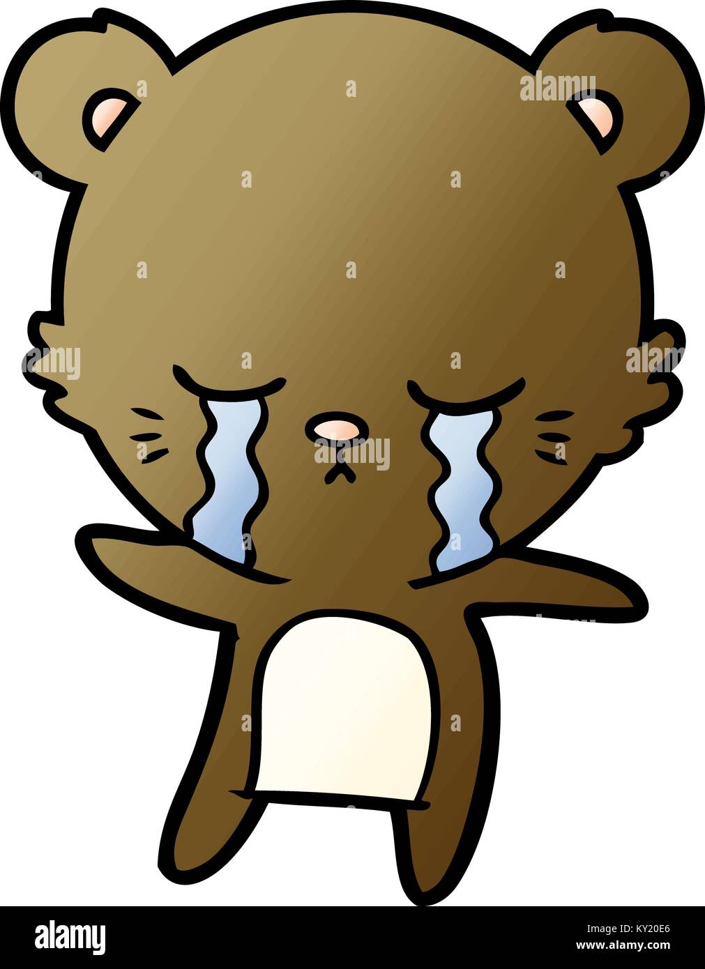 crying bear cartoon character Stock Vector Image & Art - Alamy