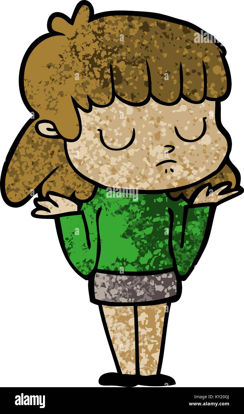 cartoon indifferent woman Stock Vector Image & Art - Alamy