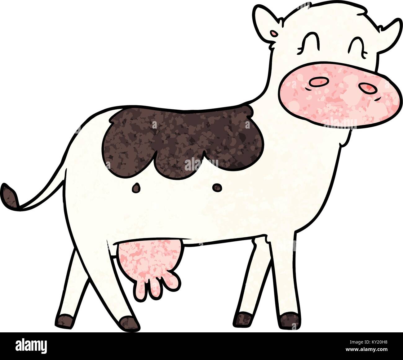 cartoon dairy cow Stock Vector Image & Art - Alamy