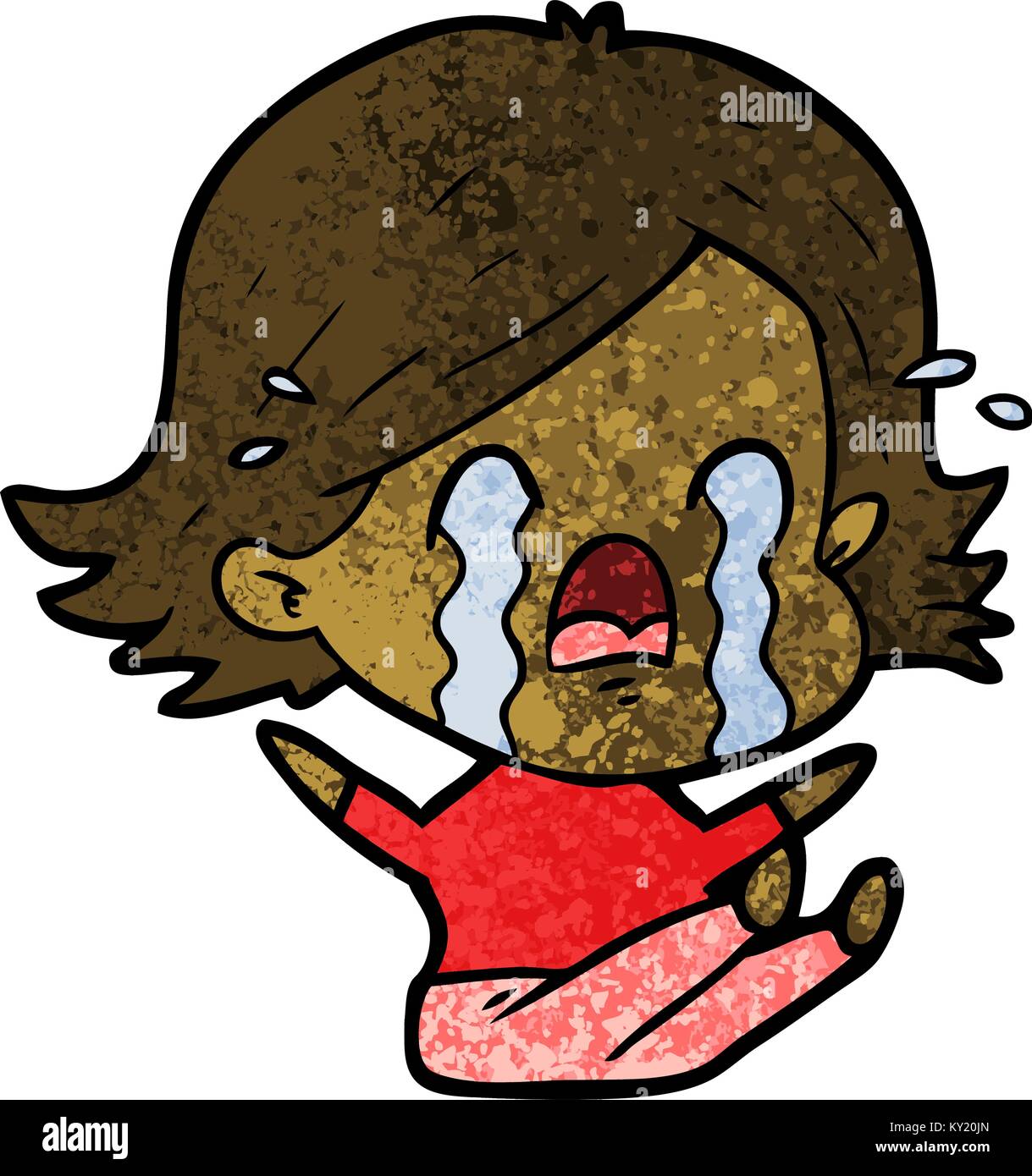cartoon woman crying Stock Vector Image & Art - Alamy