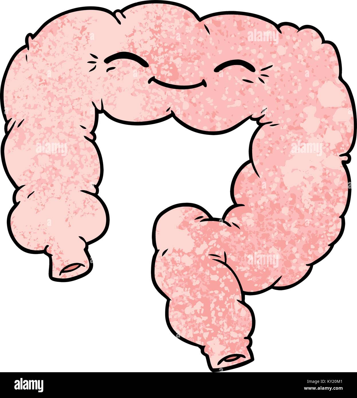 cartoon happy colon Stock Vector Image & Art - Alamy