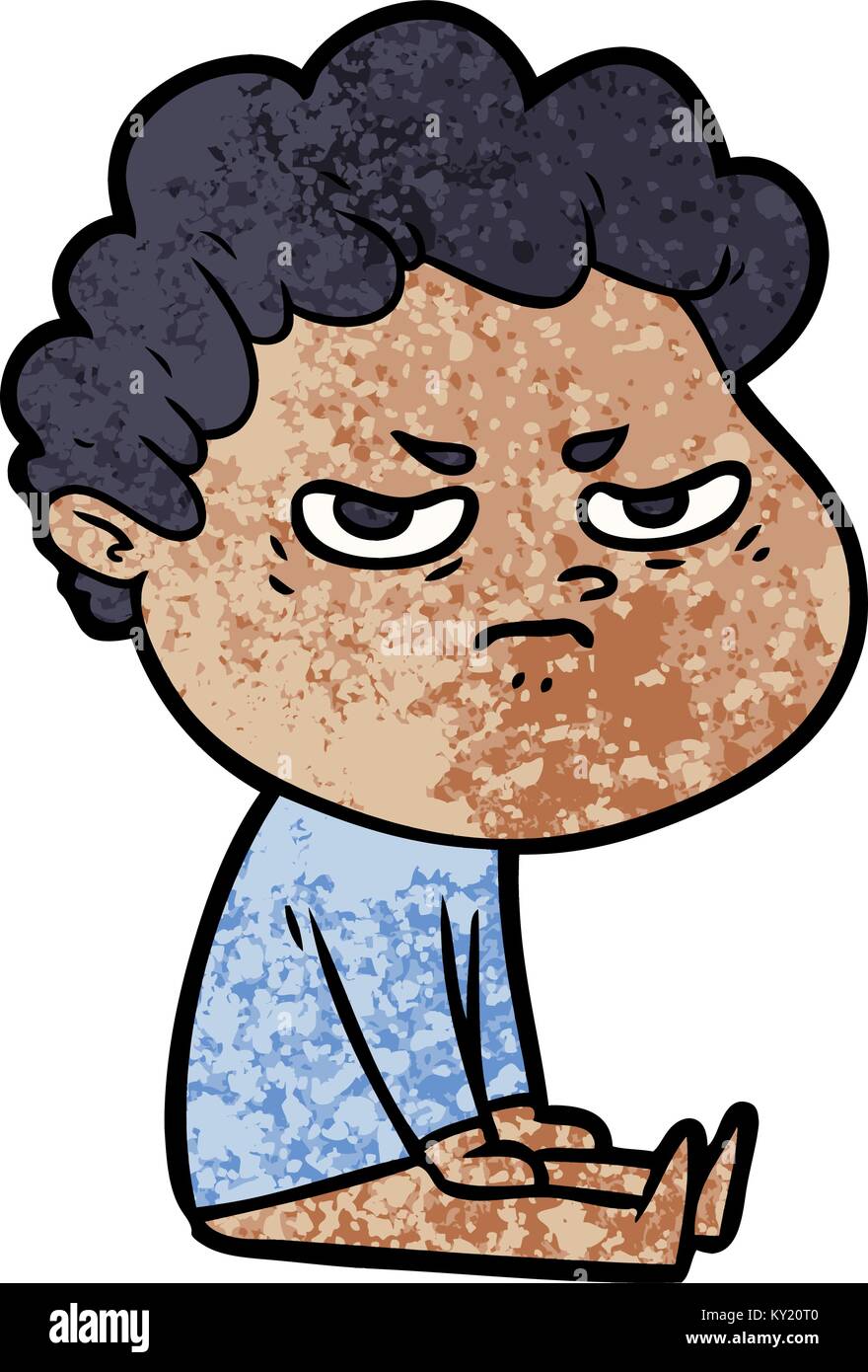 cartoon angry man Stock Vector Image & Art - Alamy