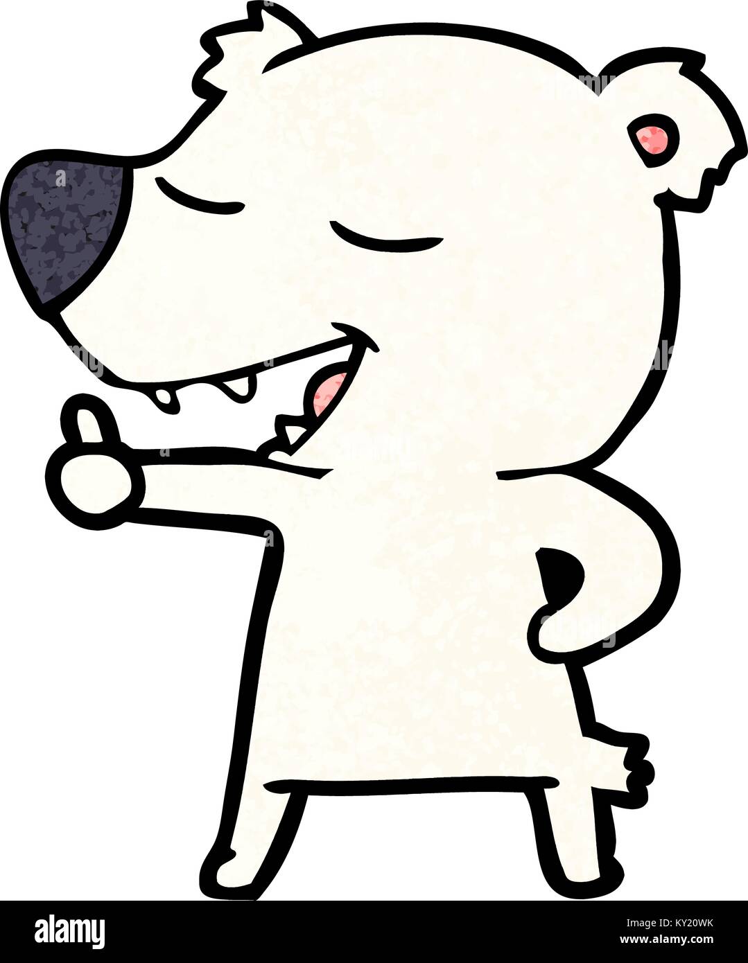 happy polar bear cartoon Stock Vector Image & Art - Alamy