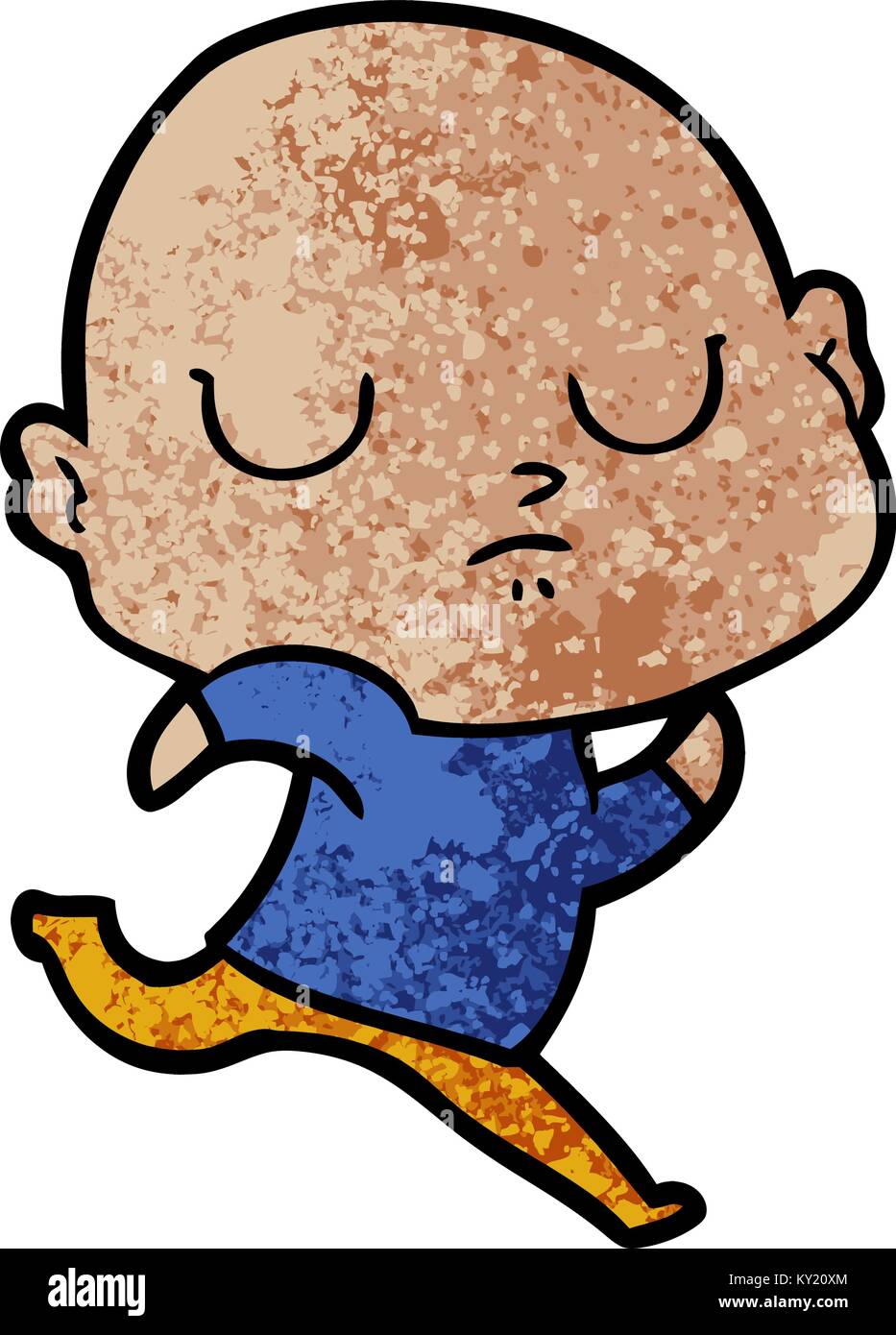 cartoon bald man Stock Vector Image & Art - Alamy