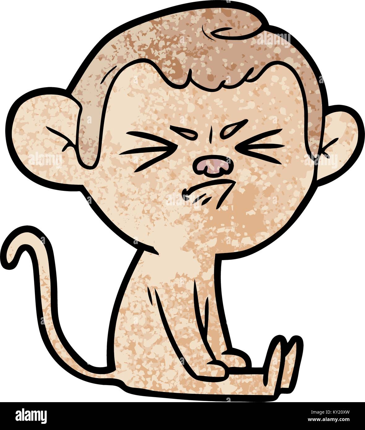 cartoon angry monkey Stock Vector Image & Art - Alamy
