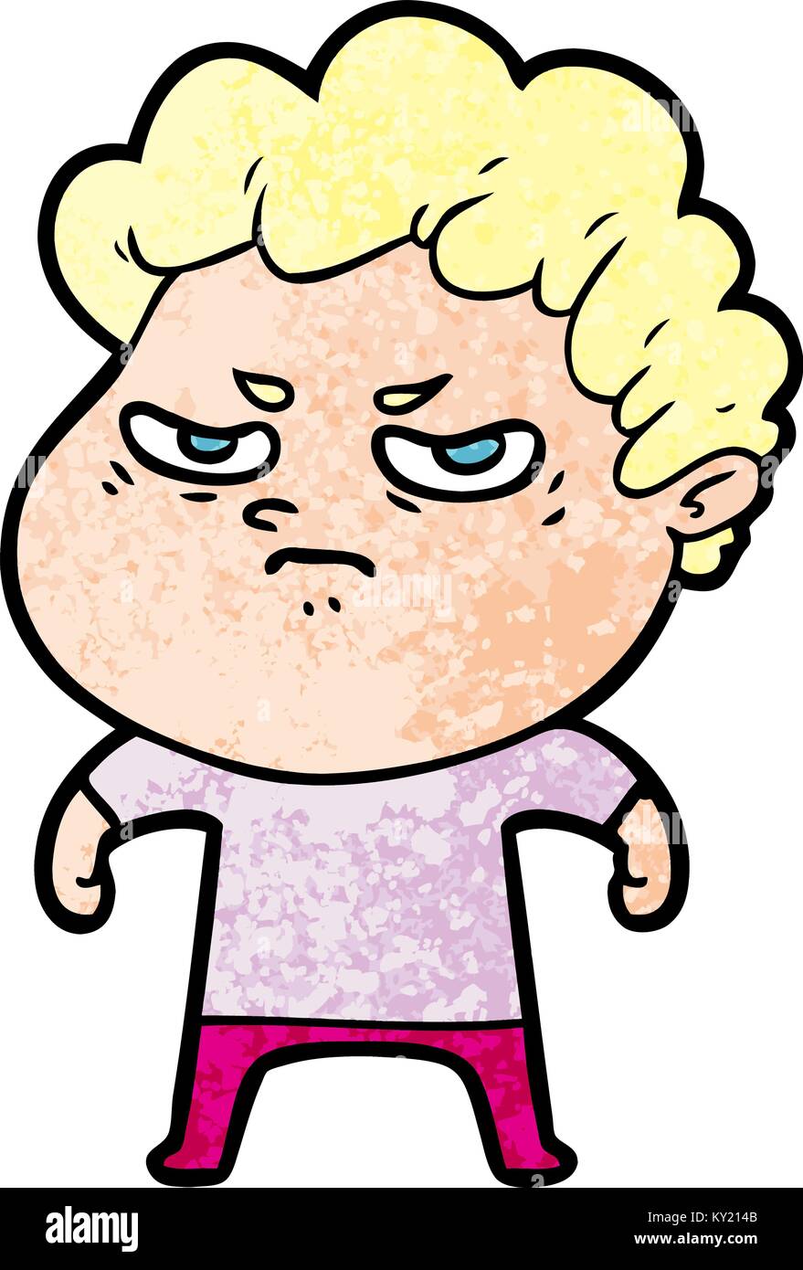 cartoon angry man Stock Vector Image & Art - Alamy